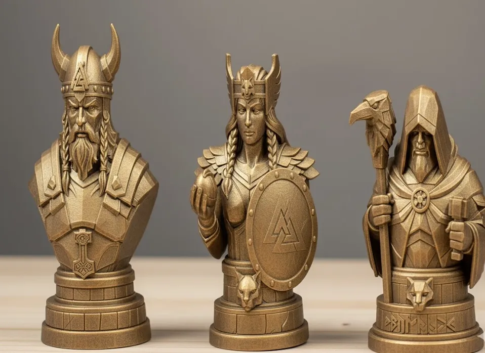 Juego de ajedrez vikingo decorativo - Modelo de impresión 3D gratuito ...