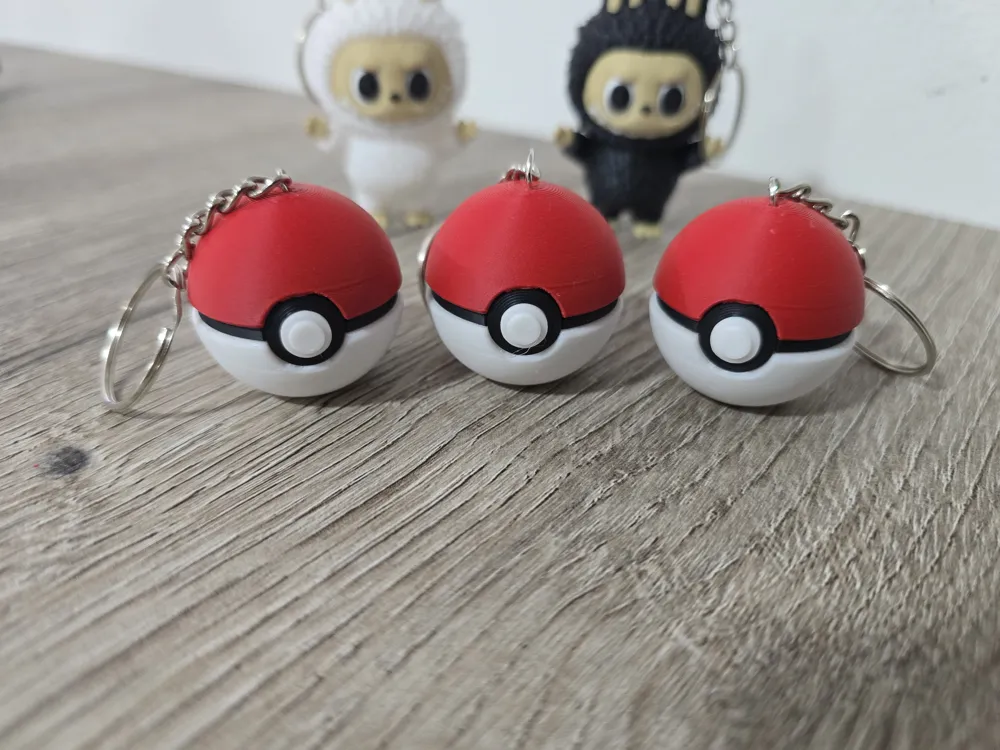 Pokeball Keychain - Free 3D Print Model - MakerWorld