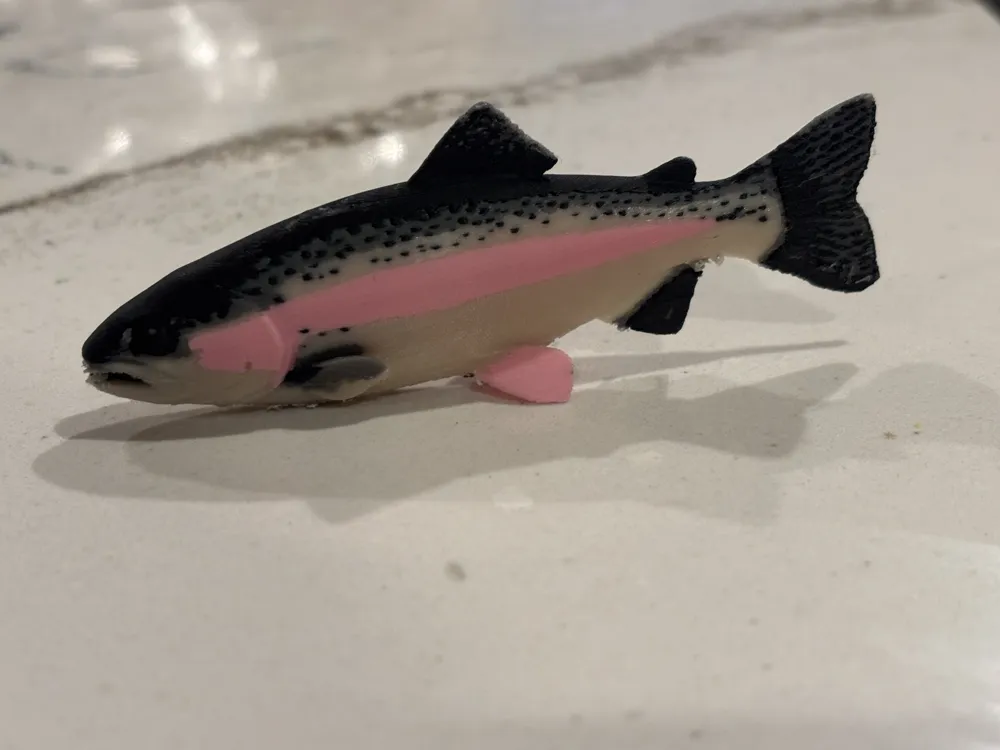 Rainbow Trout - in color for 3d printing - Free 3D Print Model - MakerWorld