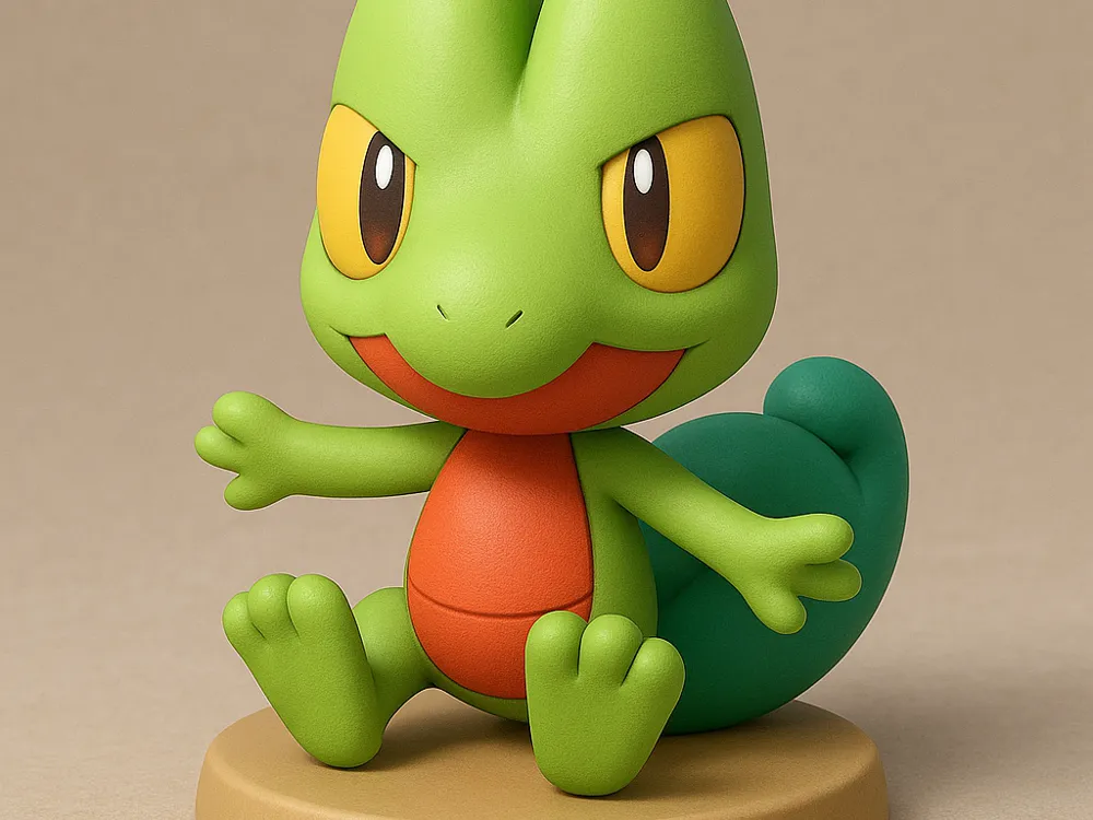Chibi-Style Pokémon: Treecko by Mekai_3D MakerWorld: Download Free 3D ...
