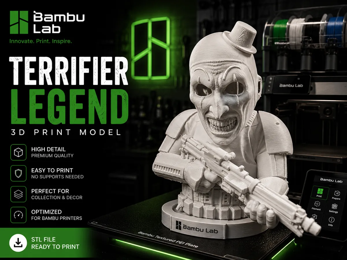 Terrifier Mask - Free 3D Print Model - MakerWorld