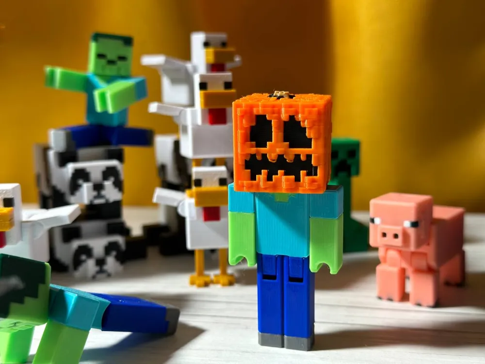 Minecraft Pumpkin Hat by kirimba - MakerWorld