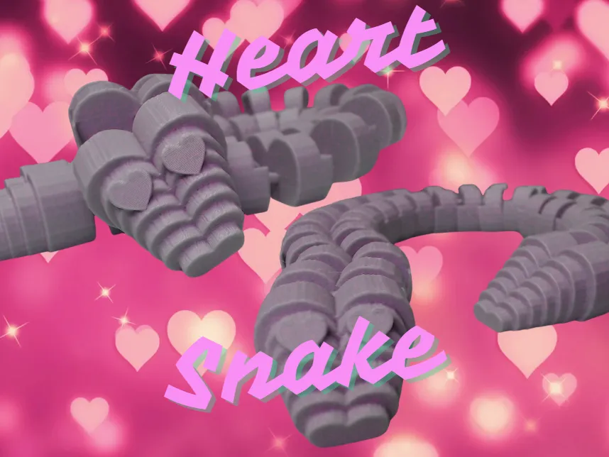 Flexi Heart Snake by Idea Lab NH MakerWorld: Download Free 3D Models