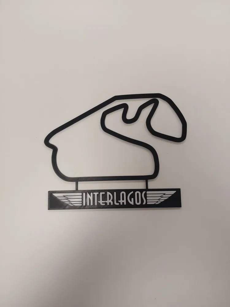 Interlagos Circuit track layout Brazil F1 by Nerdherderz MakerWorld ...