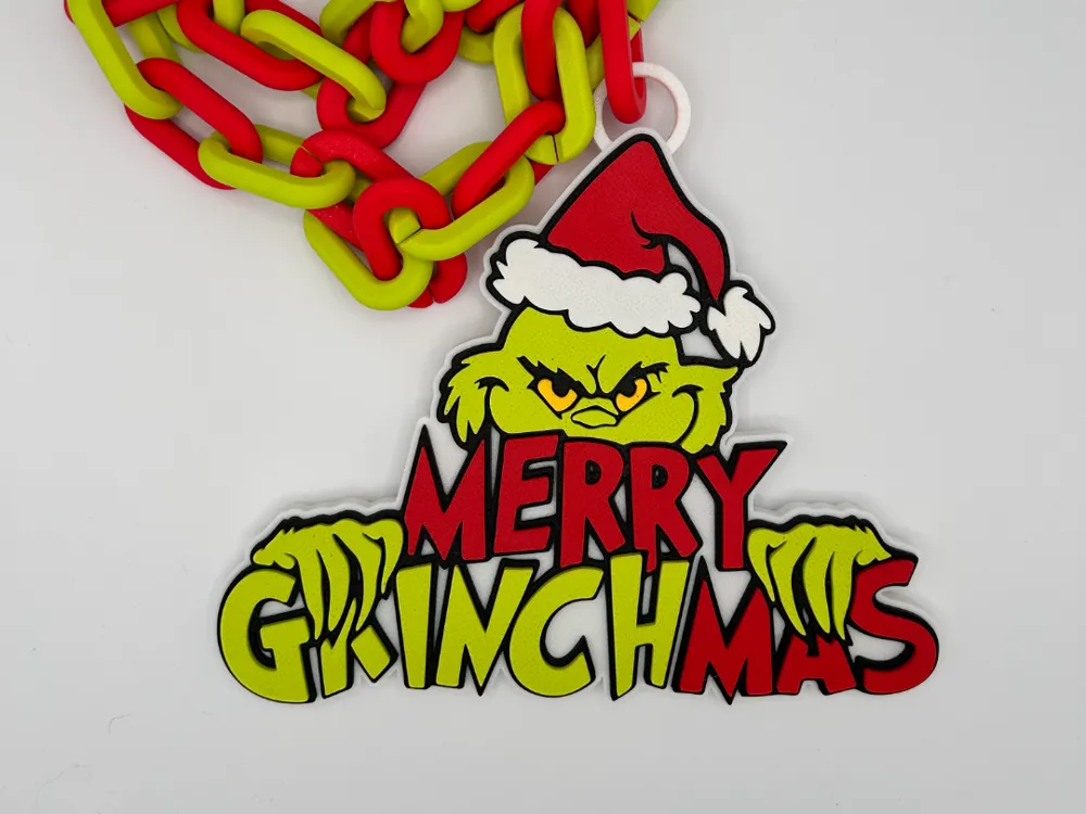 Merry Grinchmas Fan Chain by K3DPrint MakerWorld: Download Free 3D Models