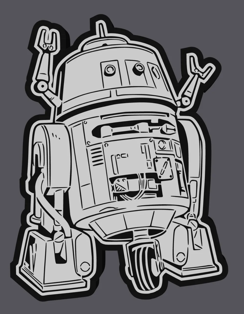 STAR WARS CHOPPER LIGHTBOX by cruse2382 - MakerWorld