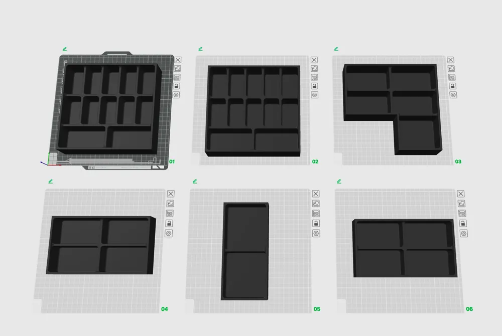 Bolt organiser for halfords 36" tool chest - Free 3D Print Model ...
