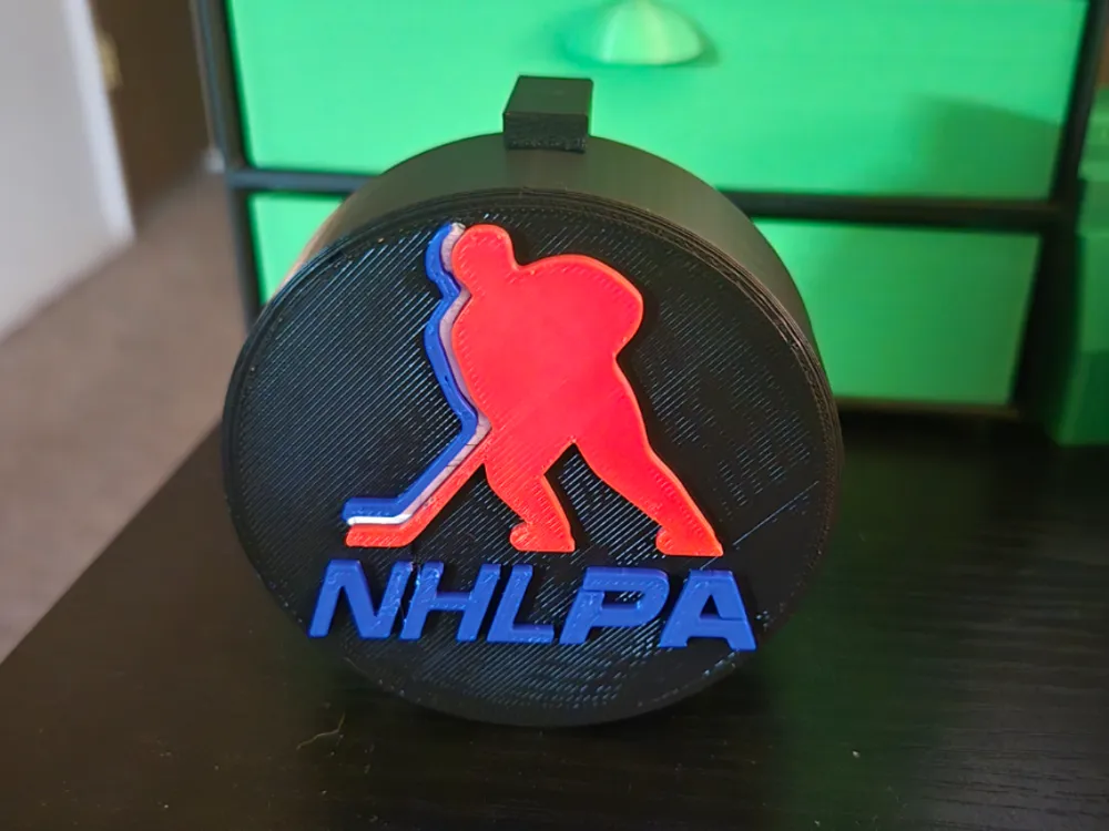 NHLPA Logo Puck ( NHL Players Association ) by GJ-3D-Design - MakerWorld
