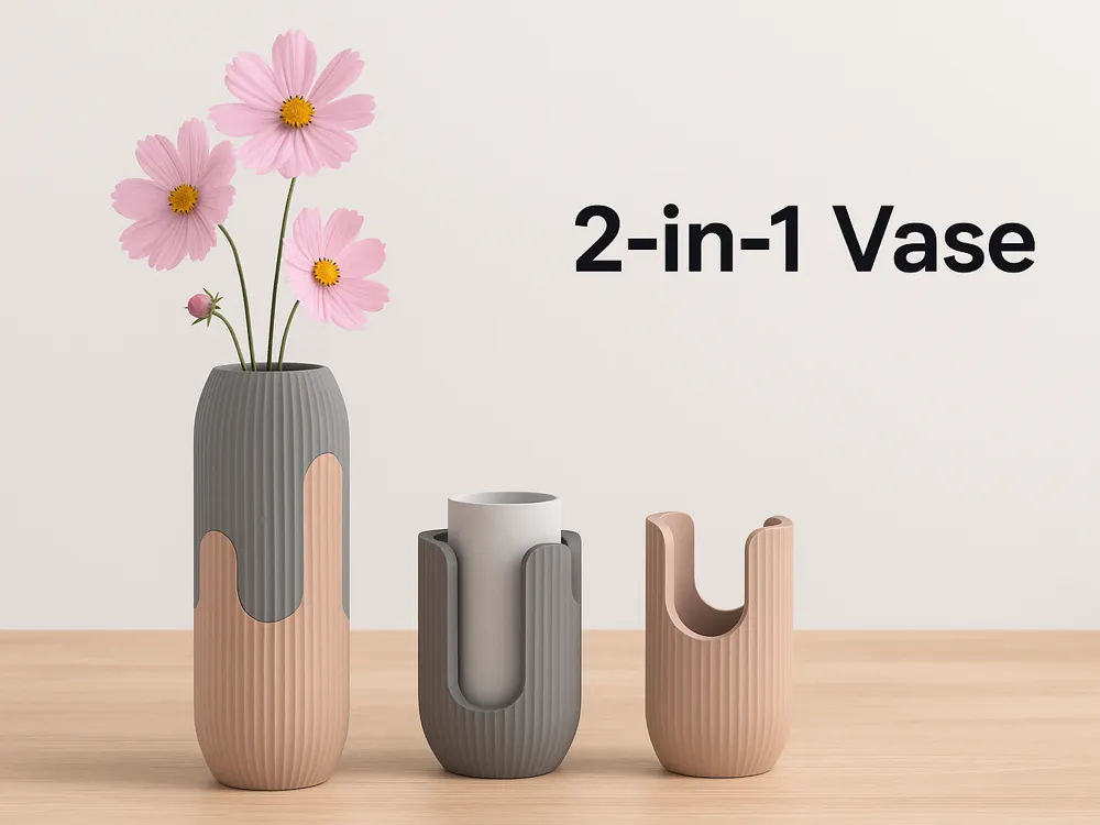 Minimalistic Vase | 2-in-1 by YETI 3design MakerWorld: Download Free 3D ...
