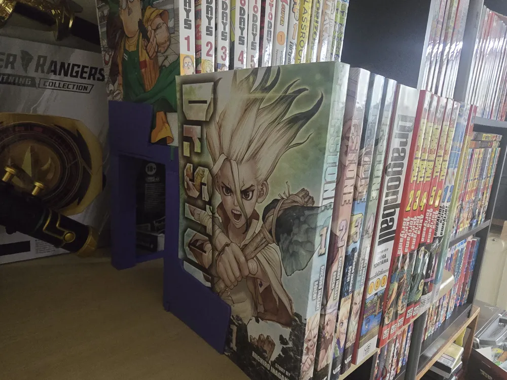 Manga Shelf Display Stand V.4PM - Free 3D Print Model - MakerWorld