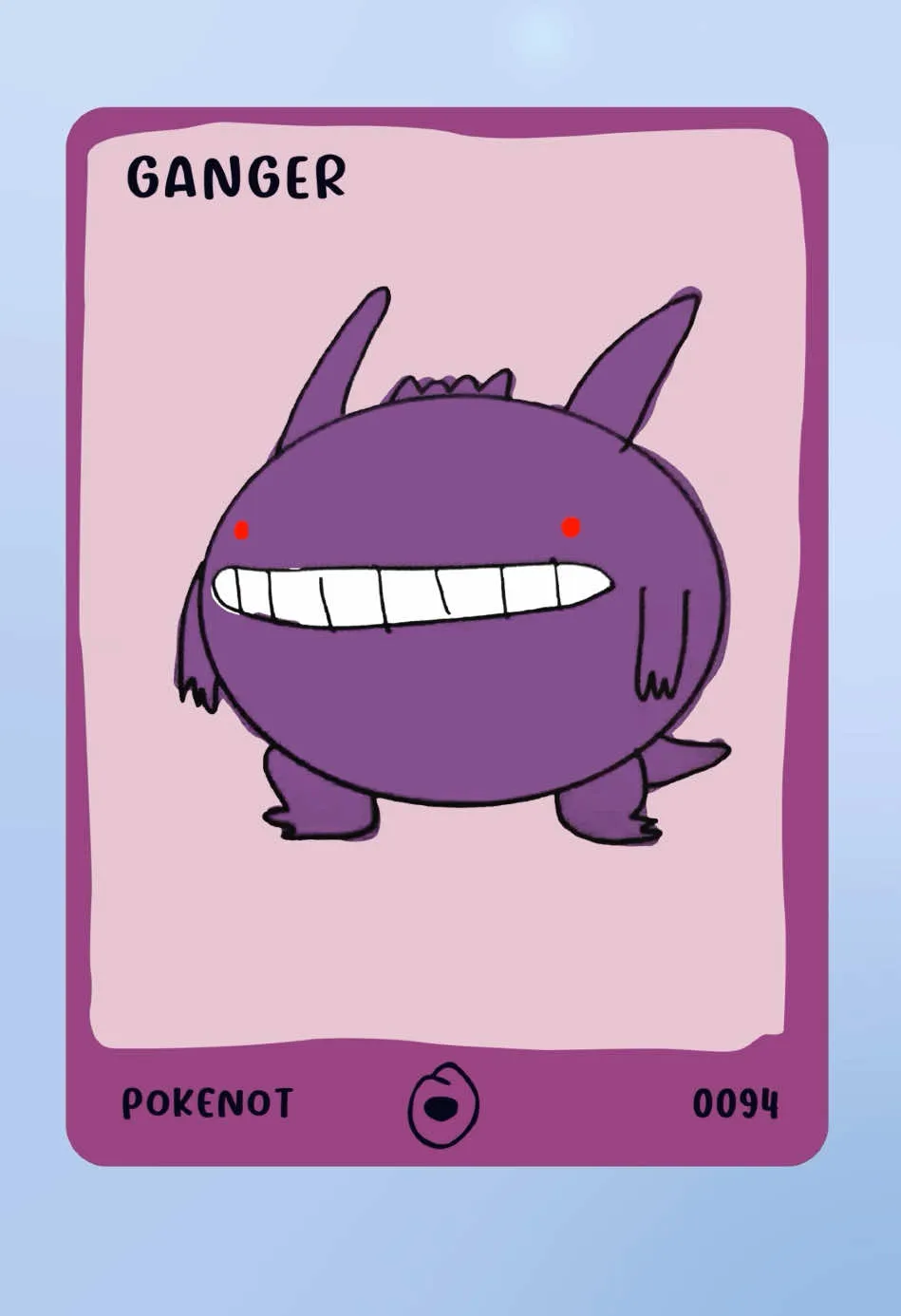 Ganger / Gengar Pokenot Card Figure - Free 3D Print Model - MakerWorld