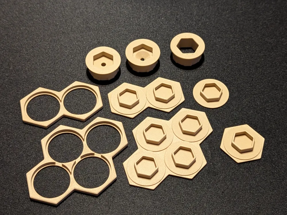 EZ-Lock Honeycomb Storage Wall Panel Connectors - Free 3D Print Model ...