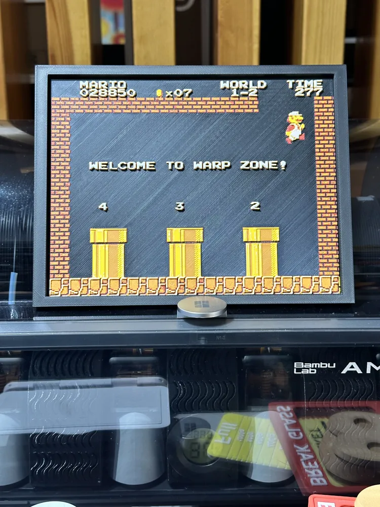 Niveau 1-2 de Super Mario "Bienvenue dans la zone de téléportation ...