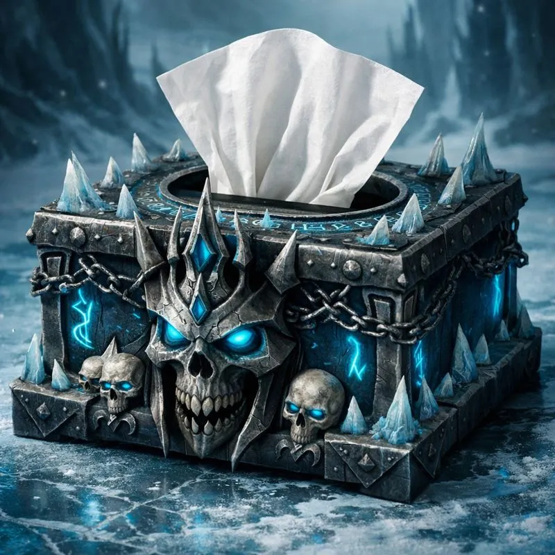 World of Warcraft Lich King Tissue Box - Free 3D Print Model - MakerWorld