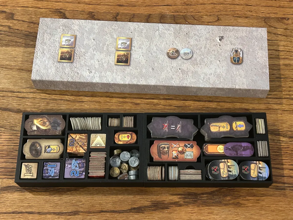 Kemet Board Game Big Box Tray Token Insert - Free 3D Print Model - MakerWorld