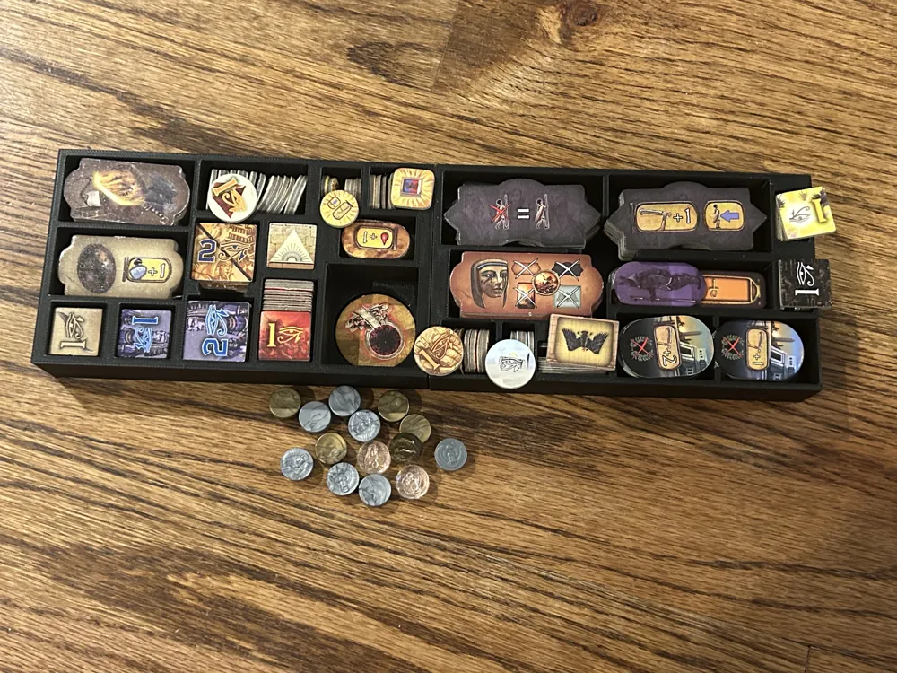 Kemet Board Game Big Box Tray Token Insert - Free 3D Print Model - MakerWorld