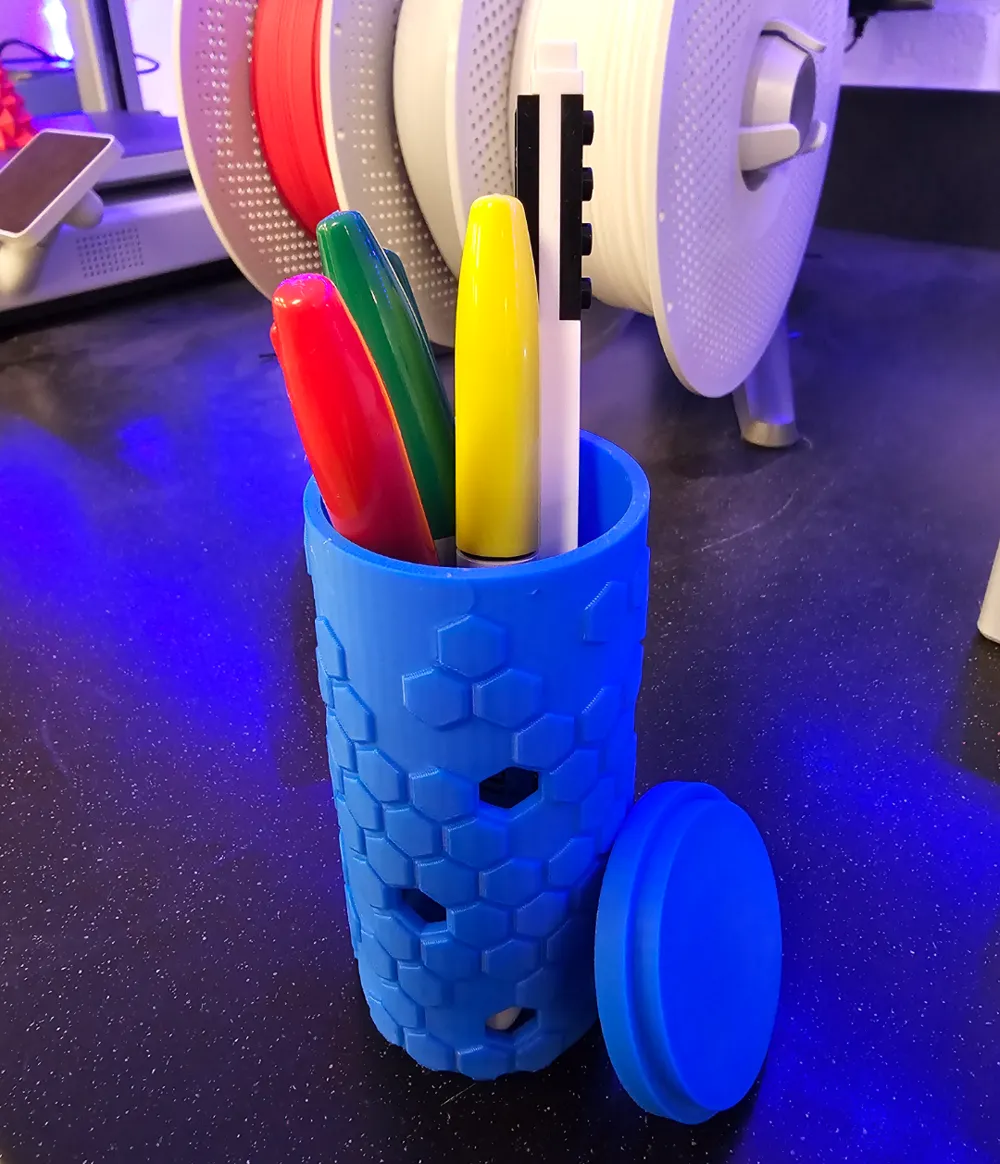 Honeycomb Desk Organizer (Circle) by Andrew Lankford - MakerWorld