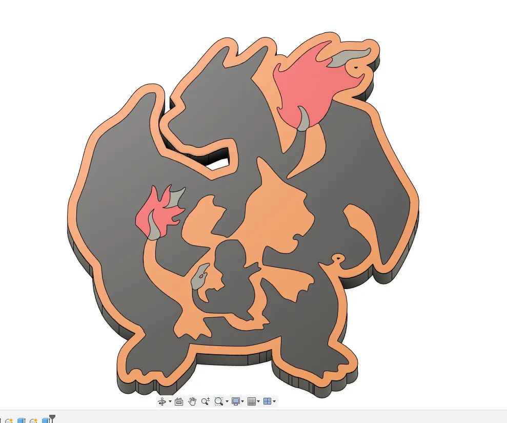 Charmander, Charmeleon, Charizard Evolve Light Box by Tri-3D - MakerWorld