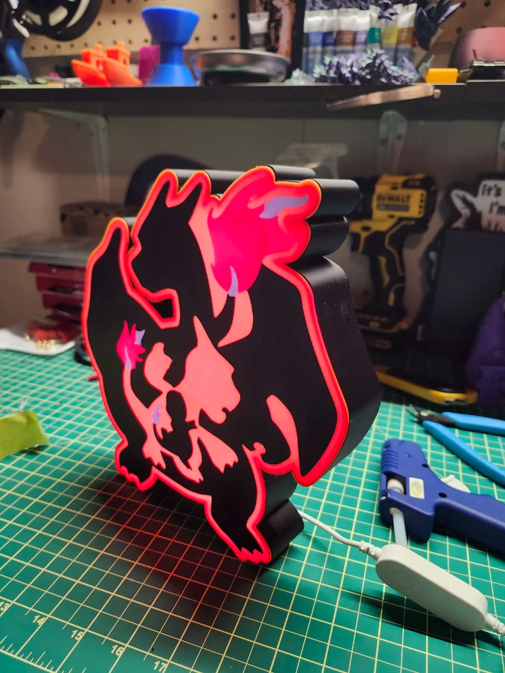 Charmander, Charmeleon, Charizard Evolve Light Box by Tri-3D - MakerWorld