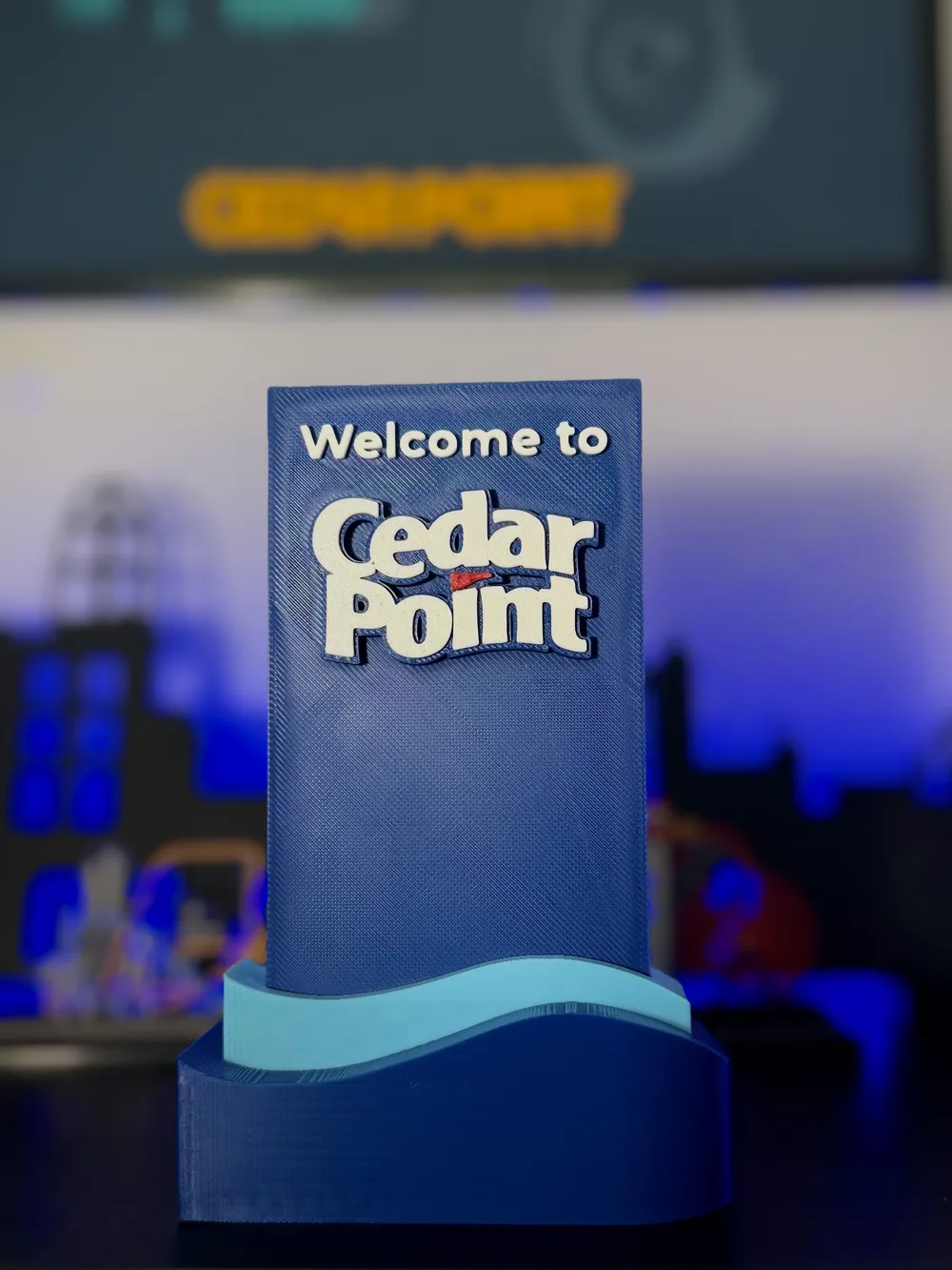Cedar Point Welcome Sign - Free 3D Print Model - MakerWorld