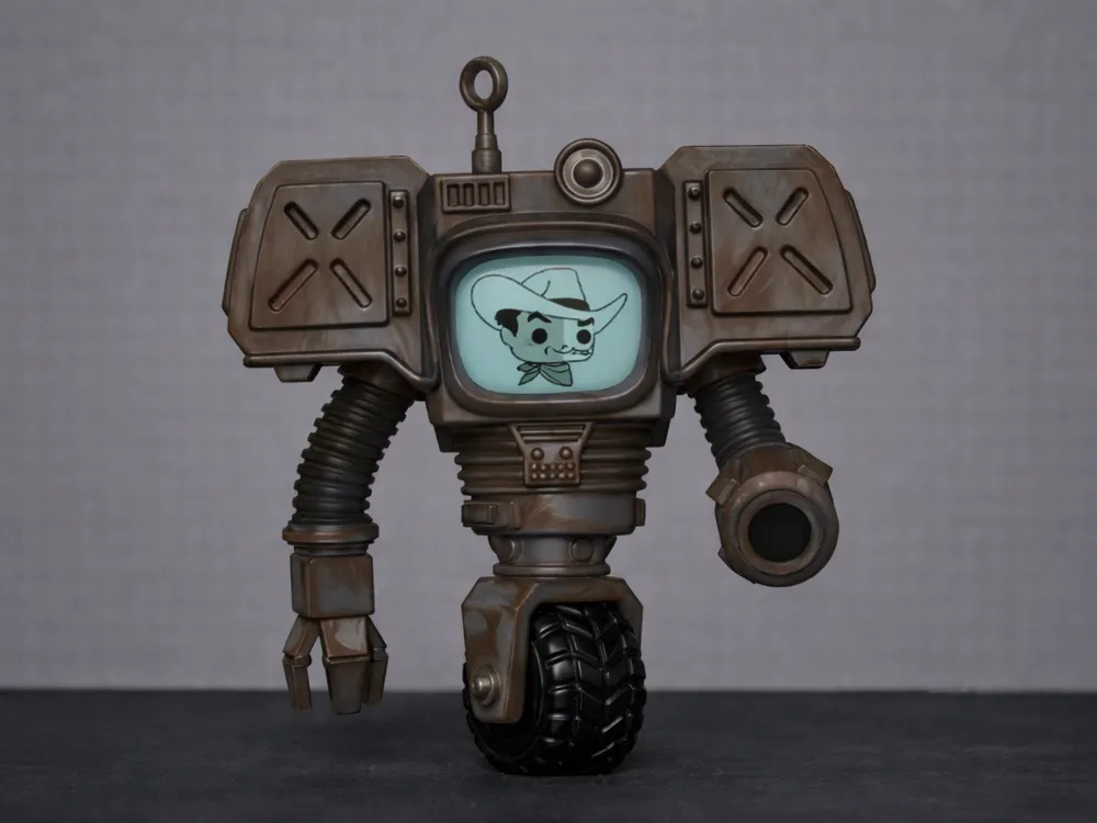 Fallout Victor Robot Funko Pop Securitron - Free 3D Print Model ...