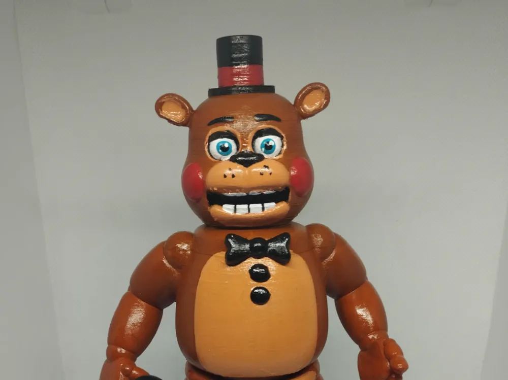 Jazwares Toy Freddy Action figure (FNAF) - Free 3D Print Model - MakerWorld
