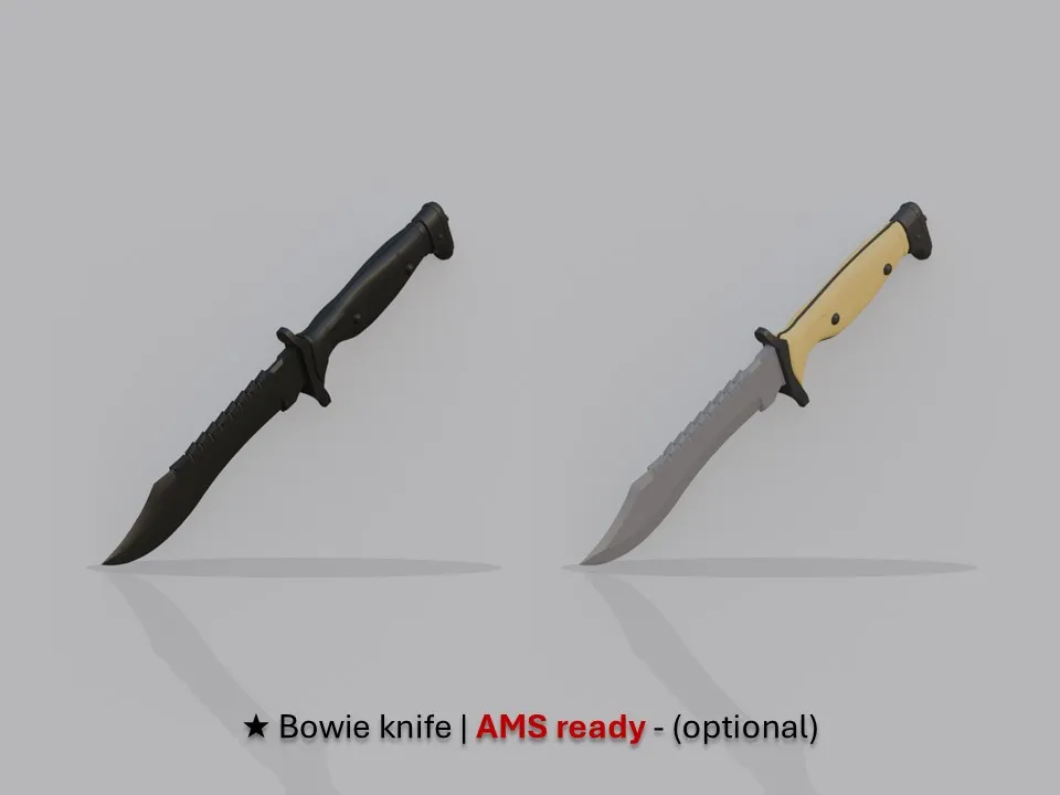 Cuchillo Bowie | Modelo de cuchillo Counter Strike por Mike.stl ...