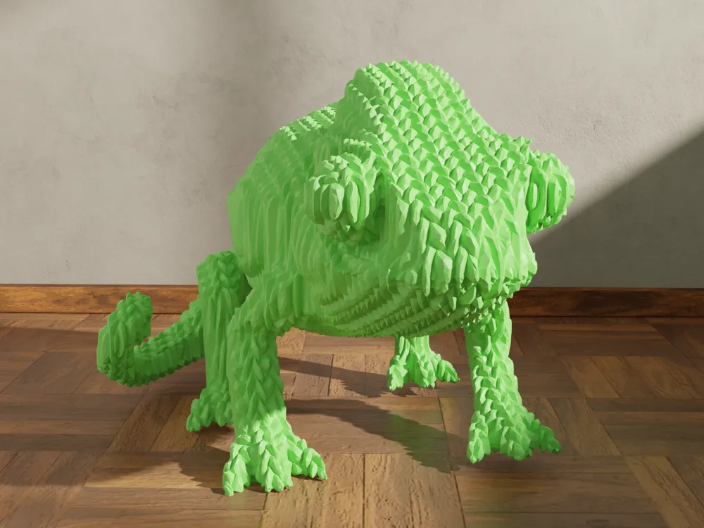Knitted Chameleon by Neky MakerWorld: Download Free 3D Models