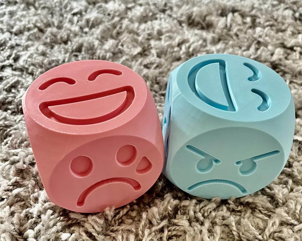 Big Feelings Dice – Emotion Cube by elenassenMakerWorld: Download Free ...