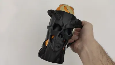 Longhorn Demon Skull Can Holder (0,5L cans) by RUMcajz MakerWorld ...