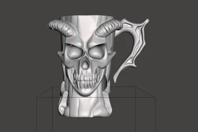 Longhorn Demon Skull Can Holder (0,5L cans) by RUMcajz MakerWorld ...