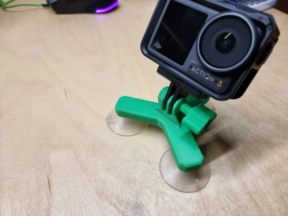 Actioncam mount suction cup Gopro holder by print.tech3d - MakerWorld