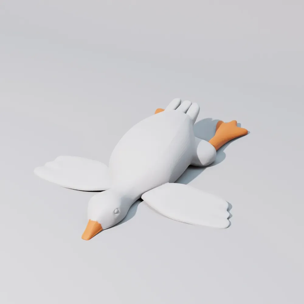 Office Desk Decor - The Laid-Back Duck by 黑日 - MakerWorld