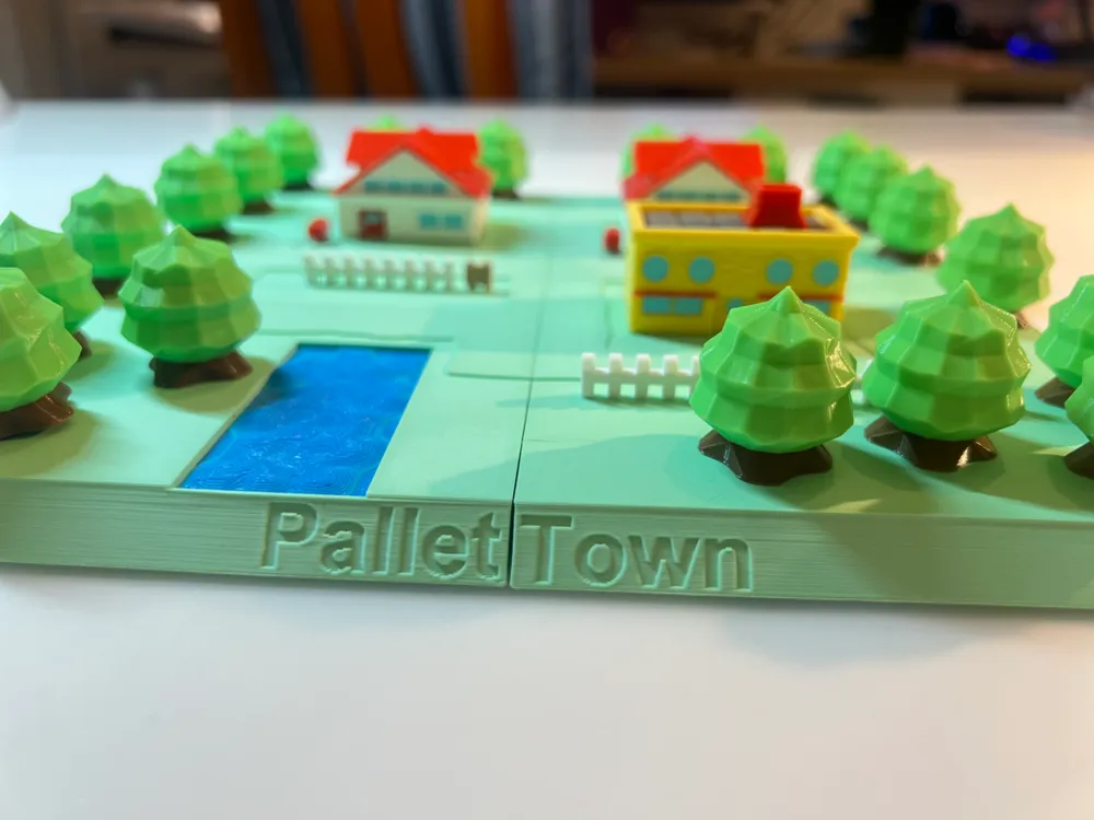 Pokemon Pallet Town (ONLY 1 AMS NEEDED) by GDDesign - MakerWorld