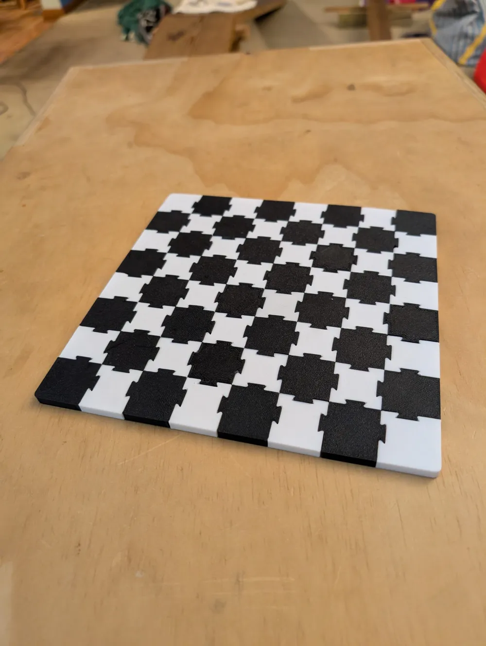 Modular chess/checkers board for ⌀20mm pieces - Free 3D Print Model ...