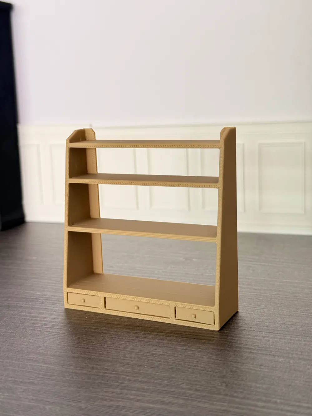 Miniature Wall Shelf with Drawers 1:12 by Printed a mini MakerWorld ...