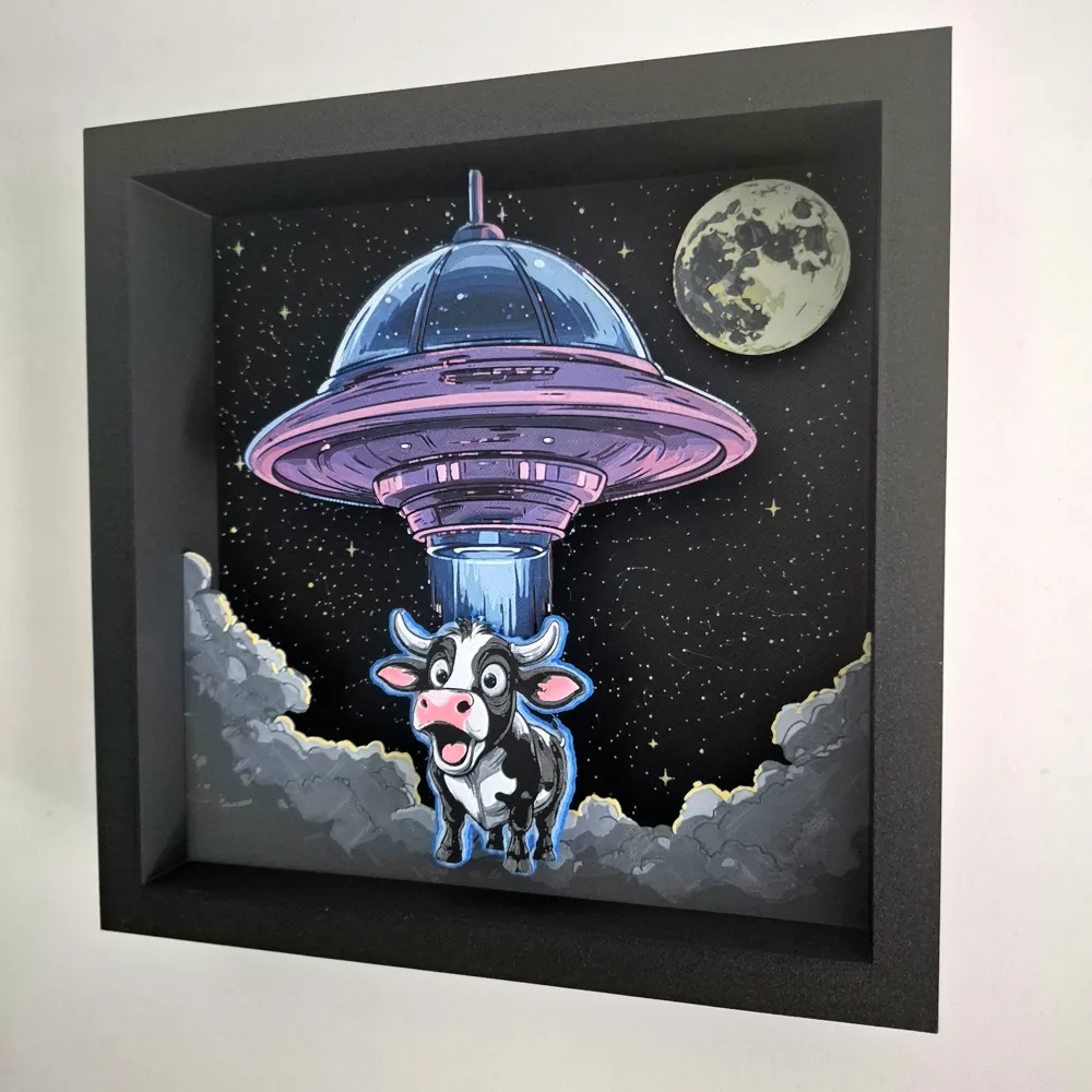 The Truth is Moout There Shadowbox by Bedlam Threadz MakerWorld: Download Free 3D Models