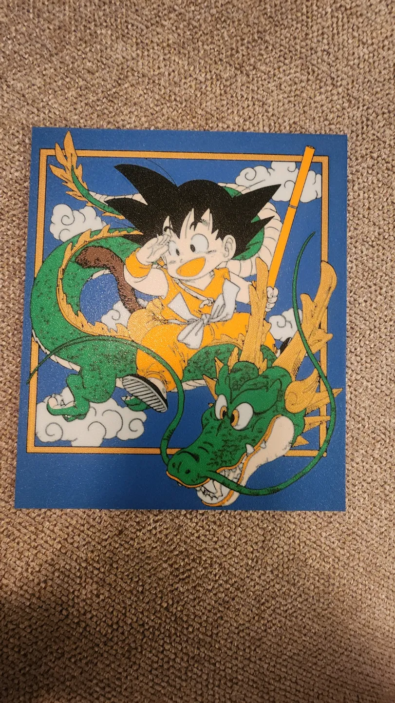 Goku and Shenron Wall Art - 8 Colors by Mech - MakerWorld
