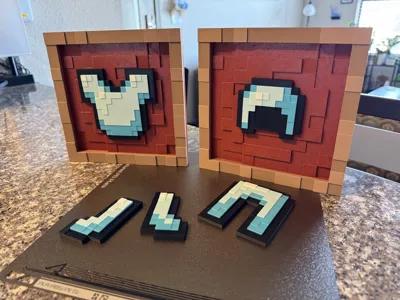 Minecraft Item Frame - Magnetic (NO AMS NEEDED) - Free 3D Print Model ...