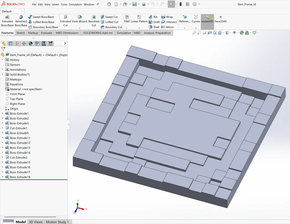 Minecraft Item Frame - Magnetic (NO AMS NEEDED) - Free 3D Print Model ...