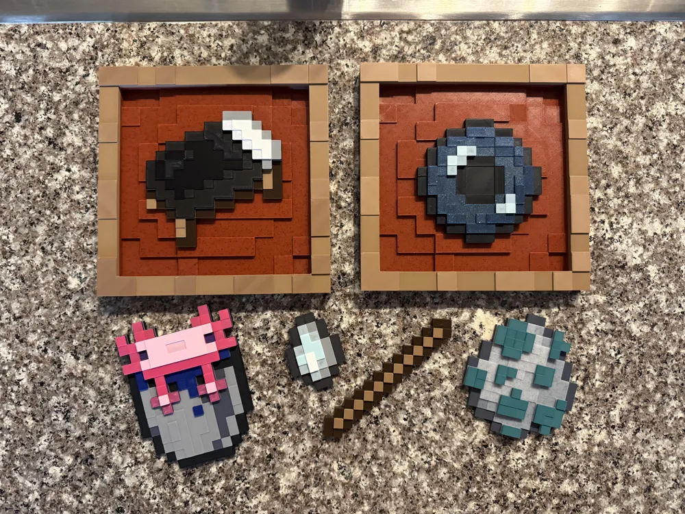 Minecraft Item Frame - Magnetic (NO AMS NEEDED) - Free 3D Print Model ...