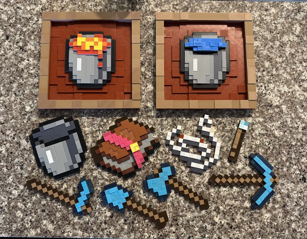 Minecraft Item Frame - Magnetic (NO AMS NEEDED) - Free 3D Print Model ...