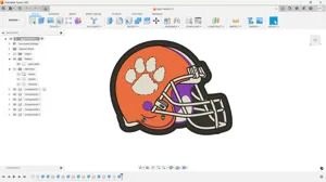 Clemson Tigers Football Helmet Lightbox by ccustomssc - MakerWorld