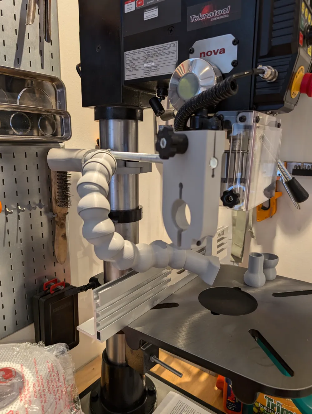 Drill Press Dust Collector with Flexible Hose - Free 3D Print Model ...