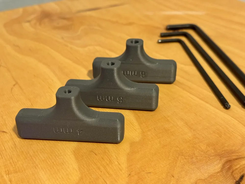 Hex Key Handle for 4mm 5mm 6mm - Free 3D Print Model - MakerWorld