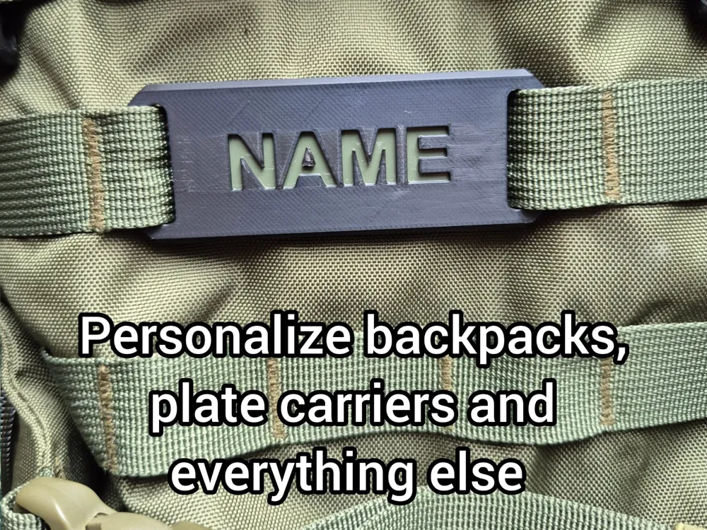 Molle Name Tags - Collection by Sunshine_Design MakerWorld: Download ...