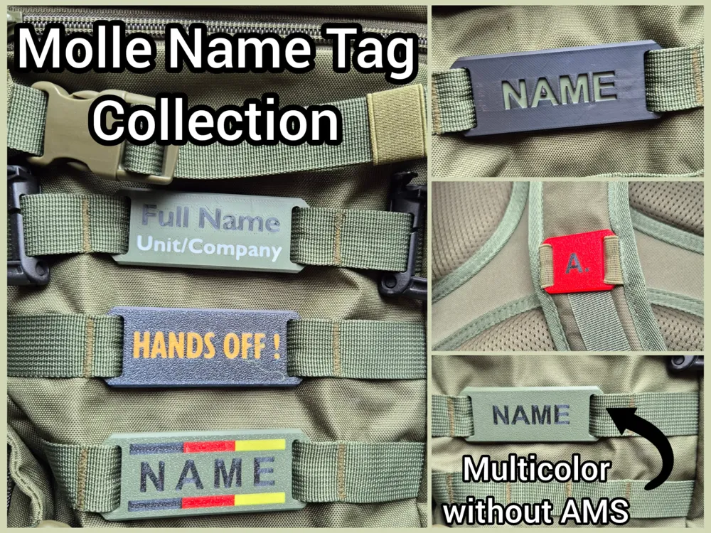 Molle Name Tags - Collection by Sunshine_Design MakerWorld: Download ...