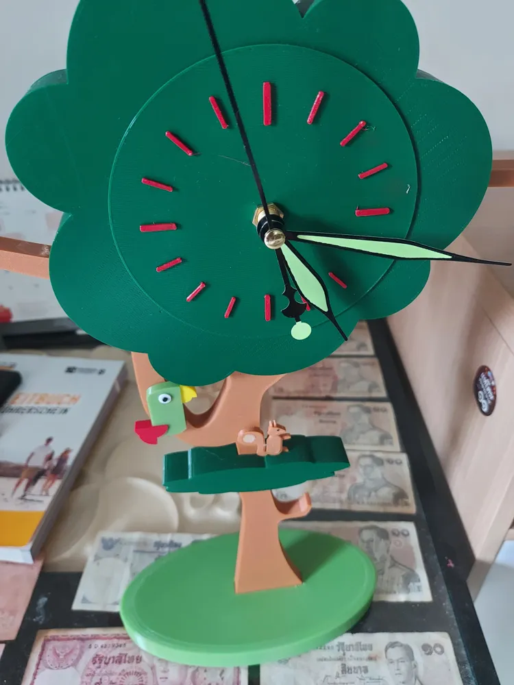 Jungle Tree Table clock by golkemichael MakerWorld: Download Free 3D Models