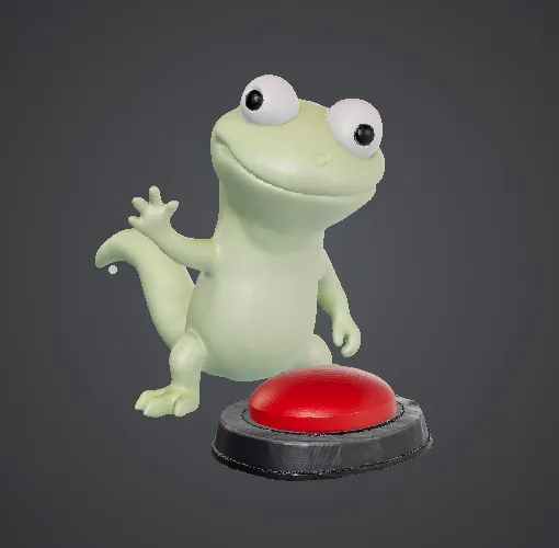 Lizard+button-Lizard button. - Free 3D Print Model - MakerWorld