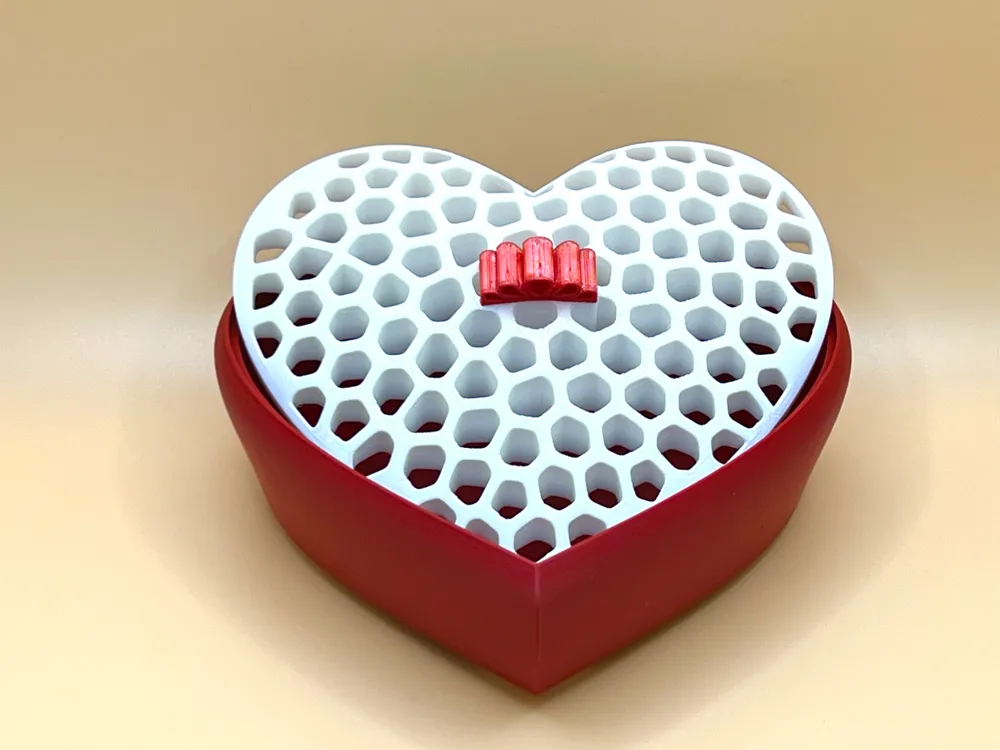 Valentine's Day Heart-Shaped Gift Box - Free 3D Print Model - MakerWorld